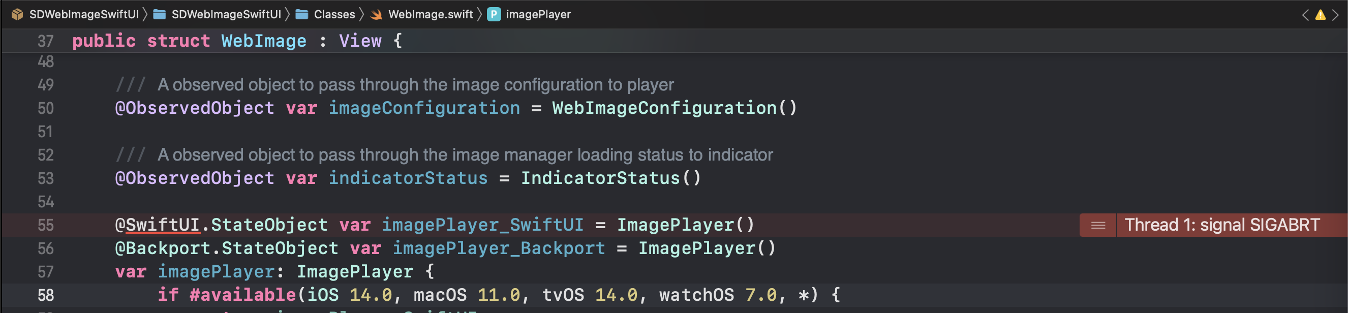 SDImageIOAnimatedCoder crash only happened on iOS 15 · Issue #3273 · SDWebImage/SDWebImage · GitHub