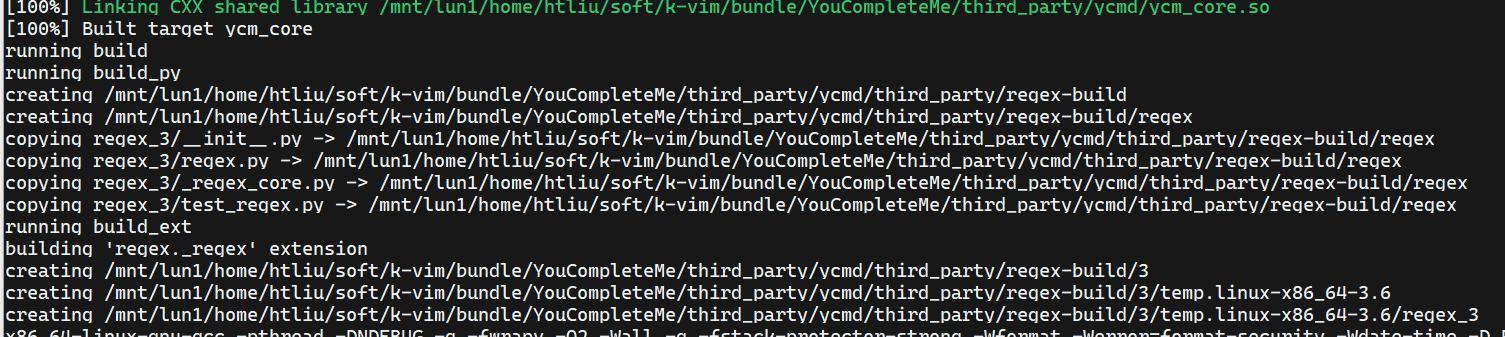 The ycmd server SHUT DOWN (restart with ':YcmRestartServer'). Unexpected error......when open ...