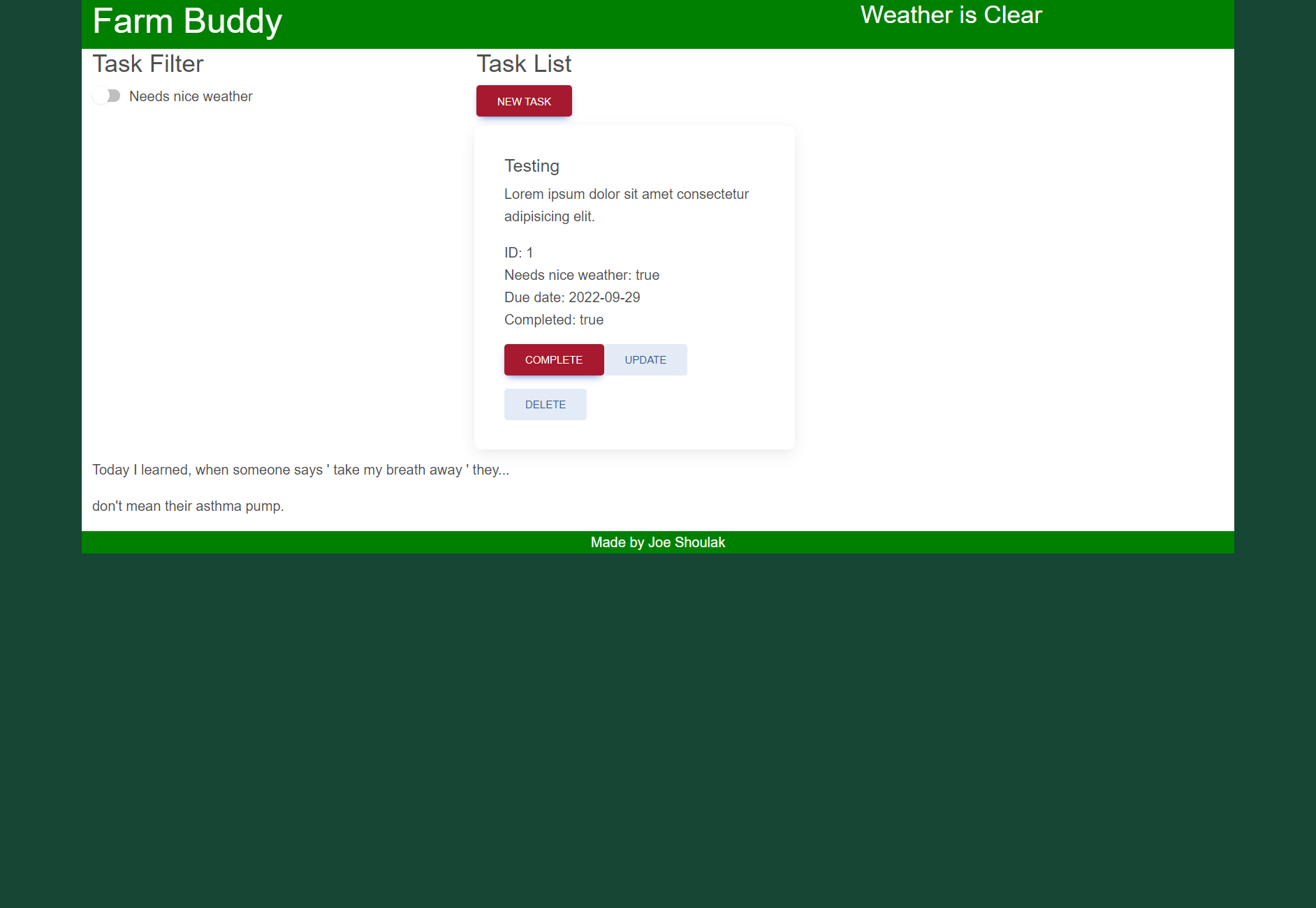 GitHub - JoePShoulak/Farm-Buddy: Farm Buddy is a to-do app that lets ...
