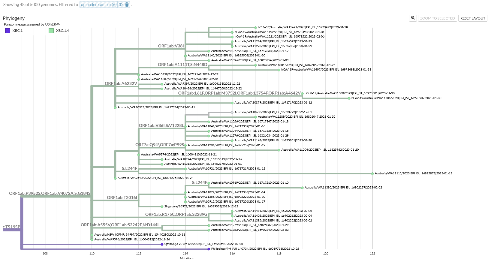 XBC.1 with S:G184S, ORF1a:P3952S, ORF1a:V4072A (42 seq., Australia, Singapore) · Issue #1622 ...