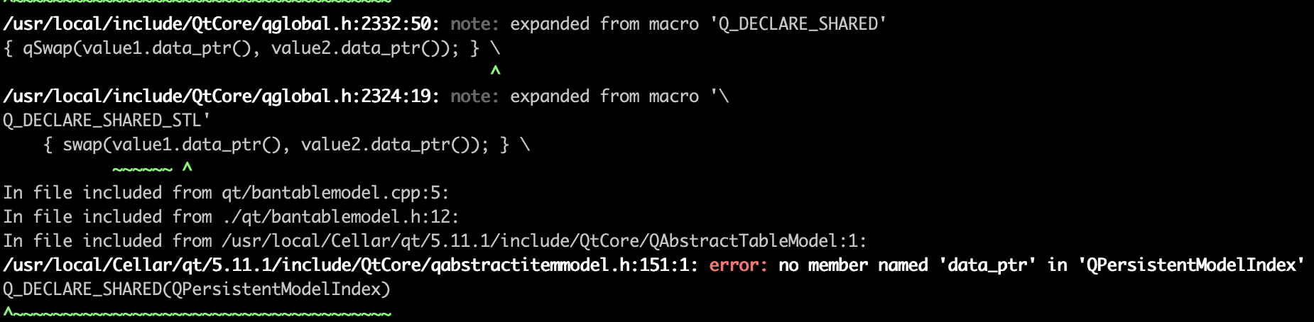 macOS Mojave QT 5.11 compilation fails · Issue #14327 · bitcoin/bitcoin · GitHub