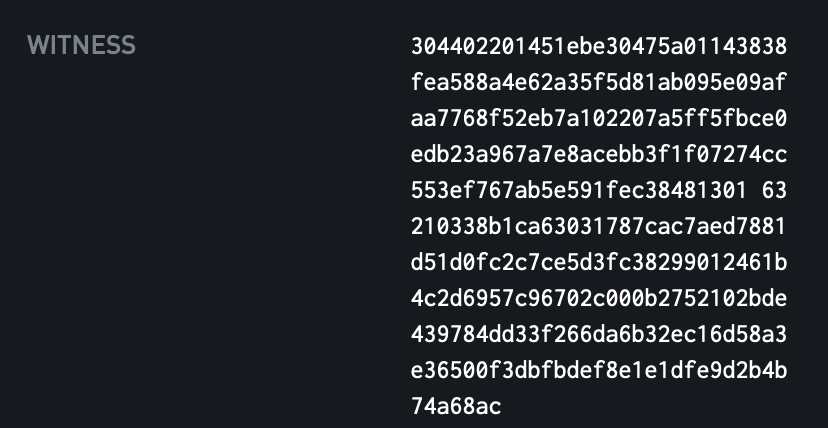 Use newlines for witness stack elements · Issue #113 · Blockstream/esplora · GitHub