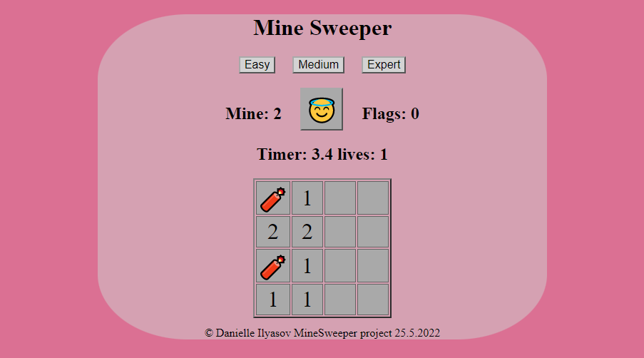GitHub - danielilyasov1/mineSweeperGame