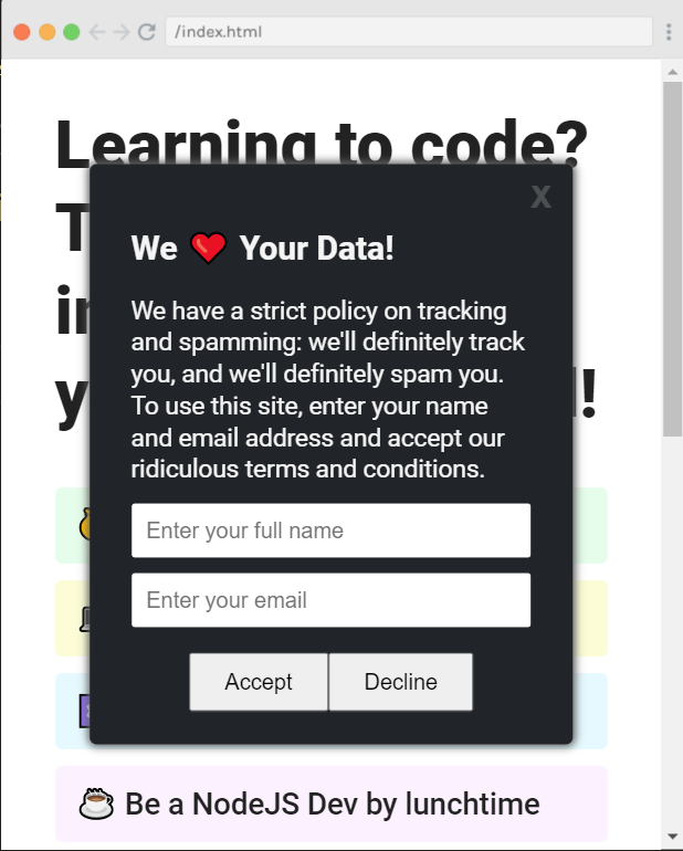 GitHub - ebrarhosgul/Cookie-Consent: Cookie Consent Modal by using JavaScript