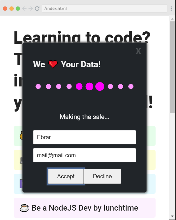 GitHub - ebrarhosgul/Cookie-Consent: Cookie Consent Modal by using JavaScript