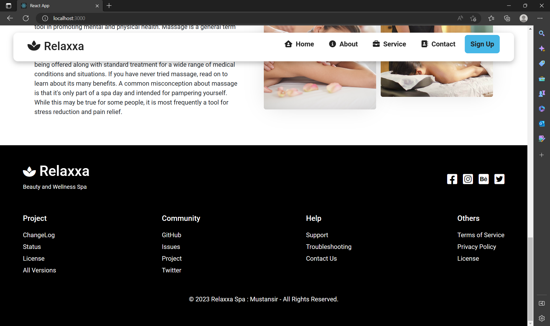 GitHub - Mustansir-M/Spa-Website: Beauty and Spa Website using React JS