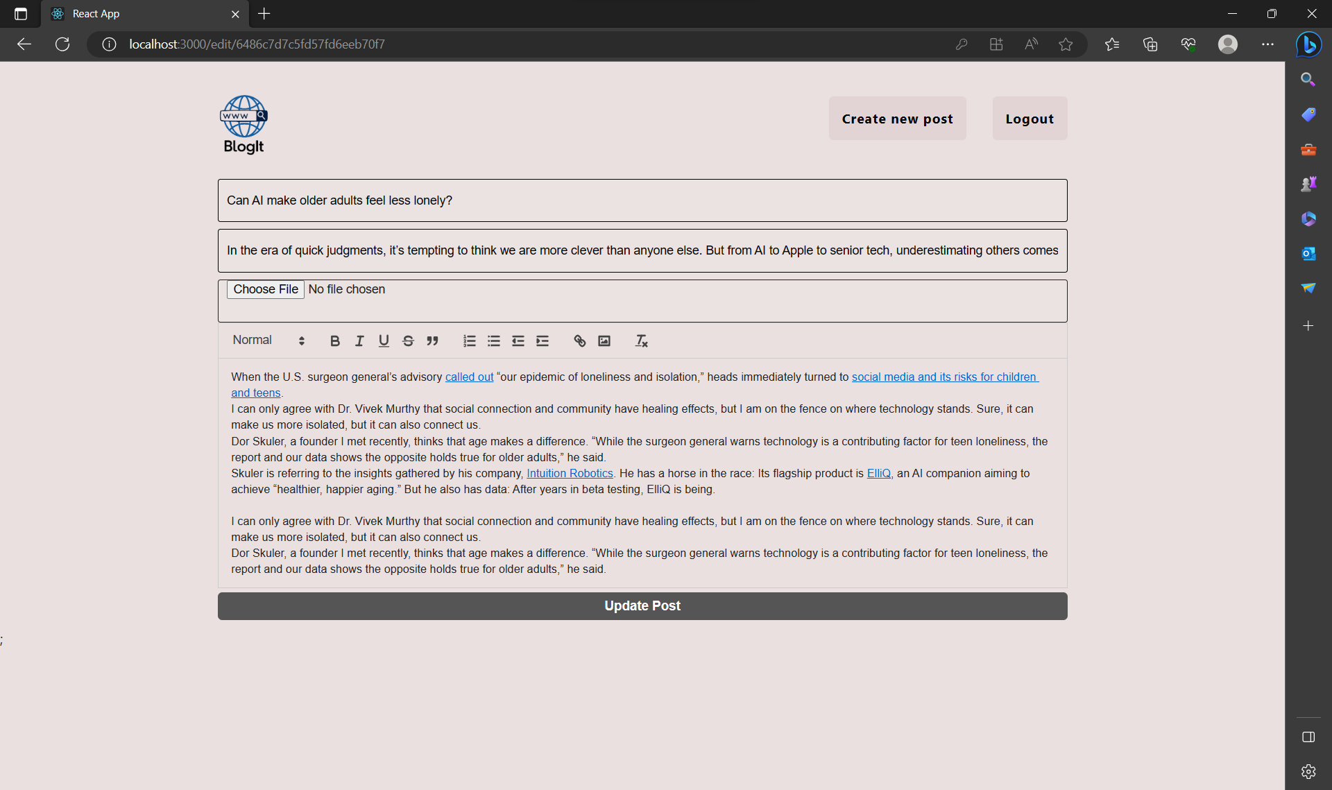 GitHub - Mustansir-M/BlogWebsite