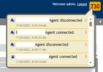 Is there any option available to disable the agent connected ...
