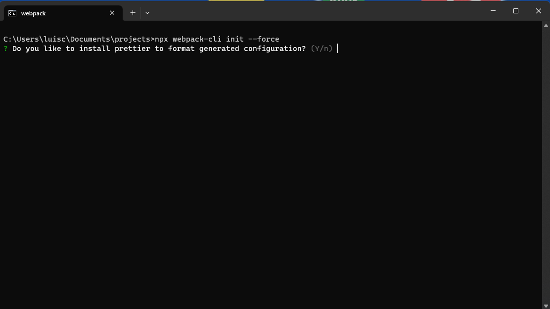 Running Npx Webpack Cli Force Still Ask Questions · Issue 3719 · Webpack Webpack Cli · Github