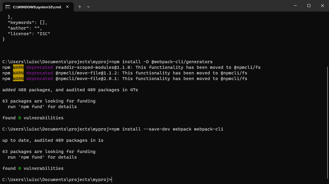 Running Npx Webpack Cli Force Still Ask Questions · Issue 3719 · Webpackwebpack Cli · Github