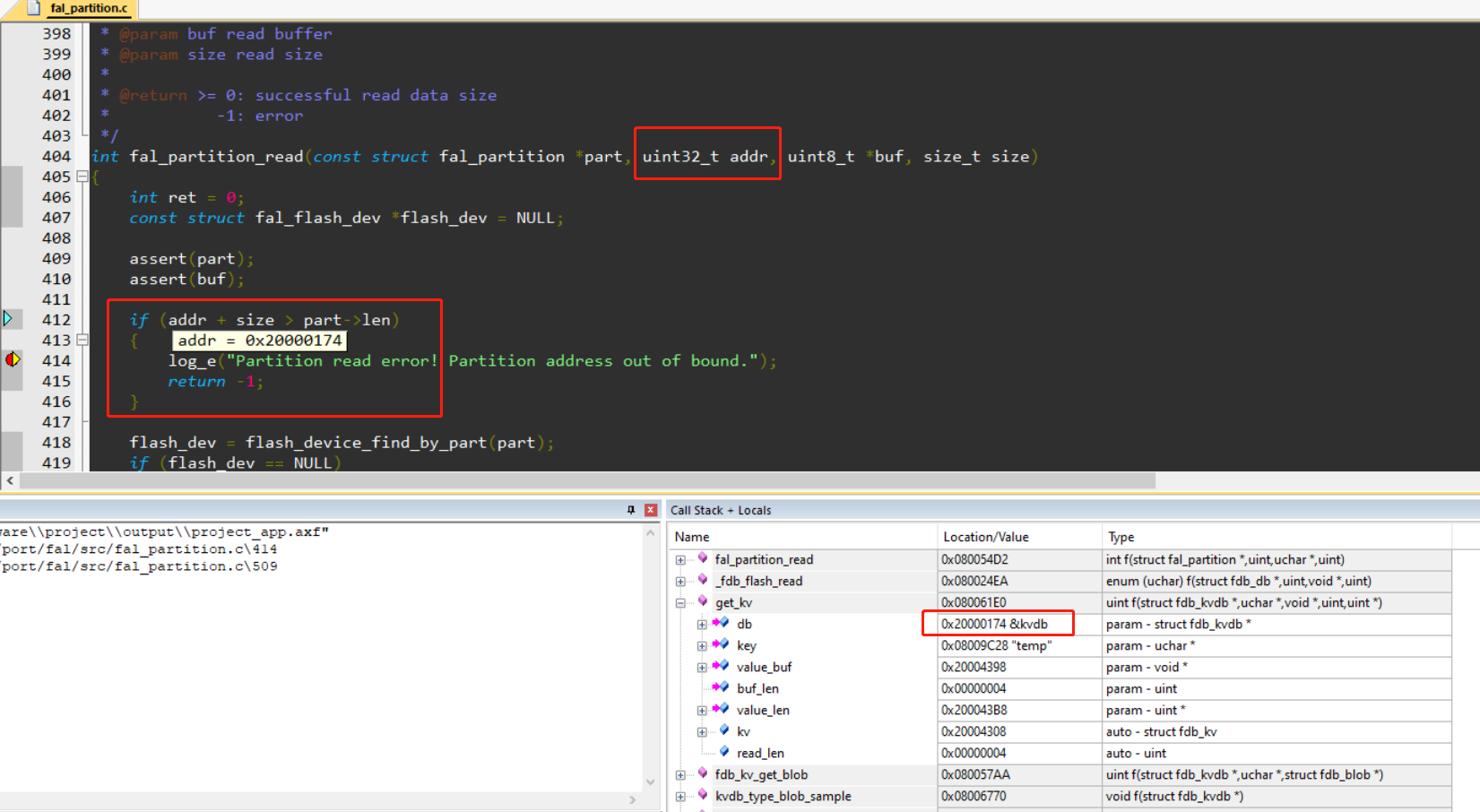 使用 SPI FLASH 运行 Demo 例程, 遇到 addr 传入内存地址? 而不是实际的读取地址? · Issue #190 · armink/FlashDB · GitHub