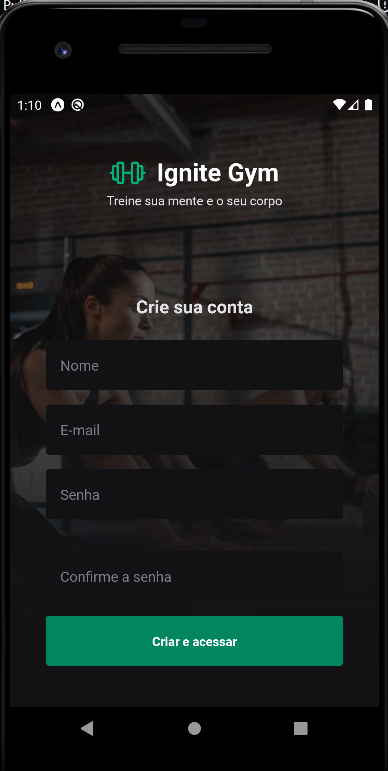 GitHub - cristianoprogramador/ignitegym: Projeto criado durante o curso de ReactNative da ...