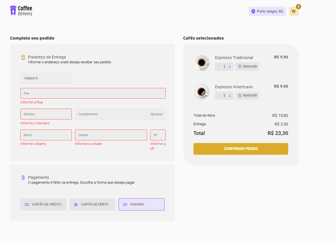 GitHub - cristianoprogramador/ignite-coffeeshop: Projeto de Desafio do ...