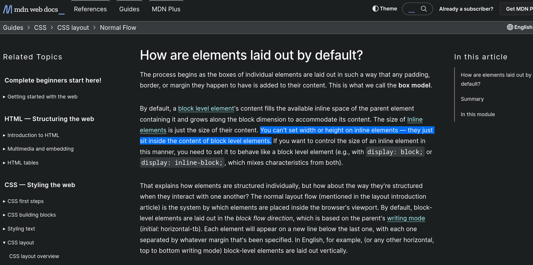 [CSS] Language describing width or height of inline elements · Issue ...