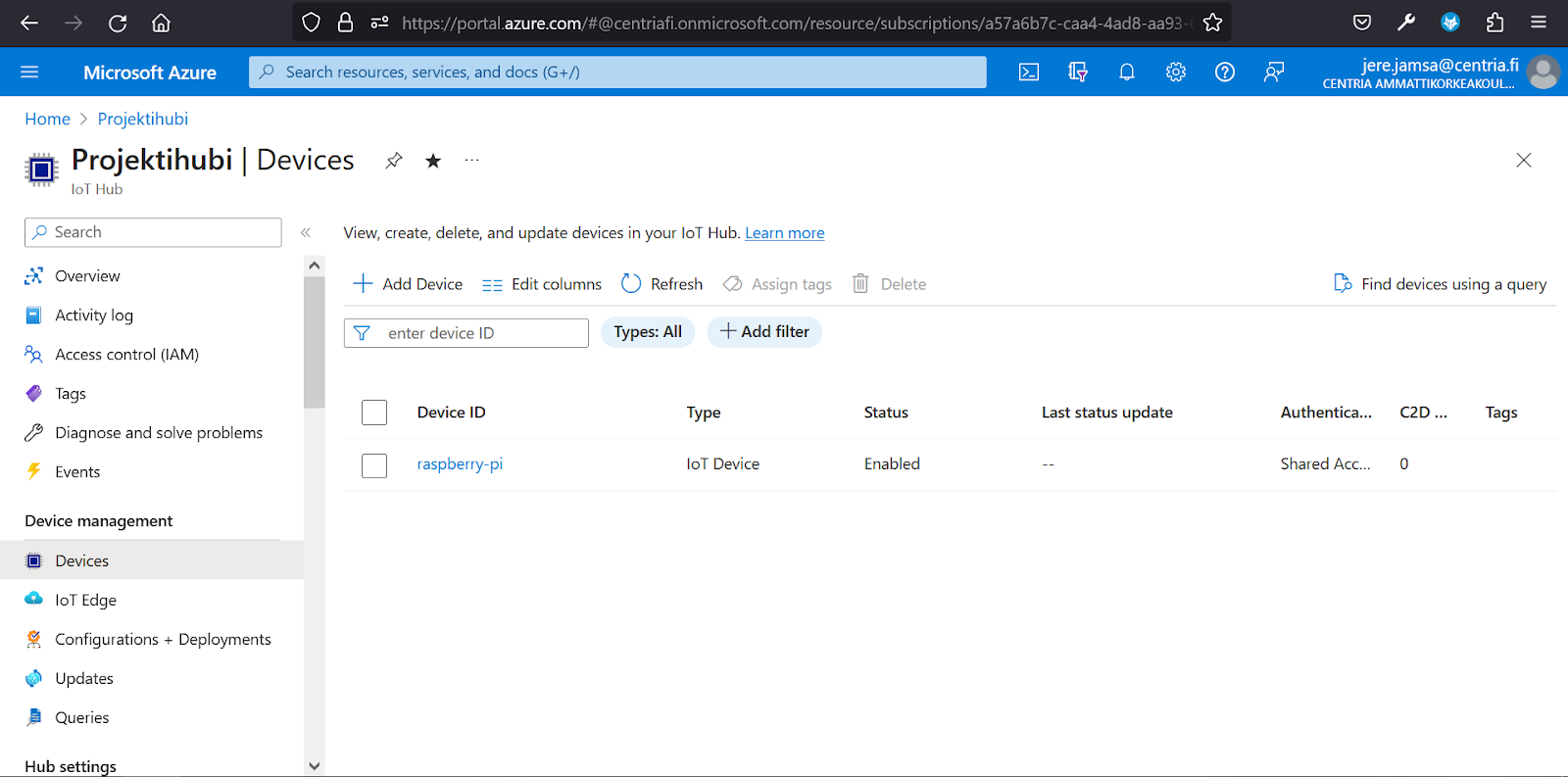GitHub - PetriKaila/AzureProjekti: IoT ja BigData kurssin projekti