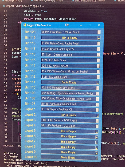[Question] Update window after item from Combo element is selected and written to SQL database ...