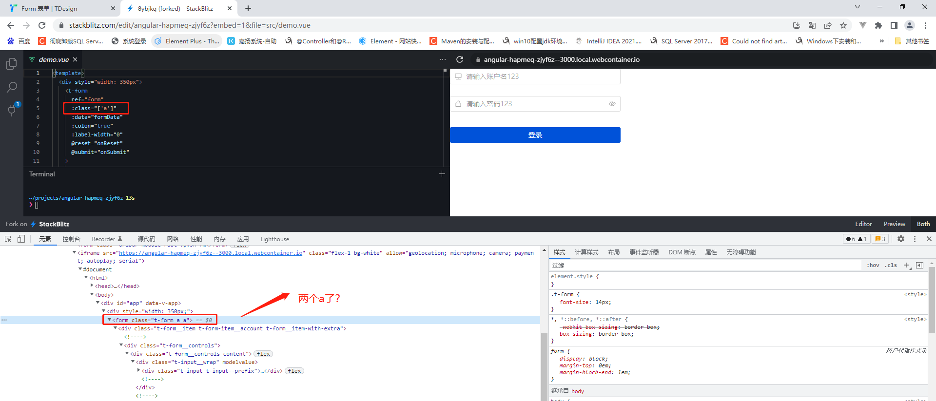 [form] :class=“['a']” · Issue #671 · Tencent/tdesign-vue-next · GitHub
