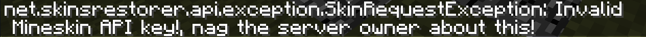 remove trace from e.getMessage · Issue #1043 · SkinsRestorer/SkinsRestorer · GitHub