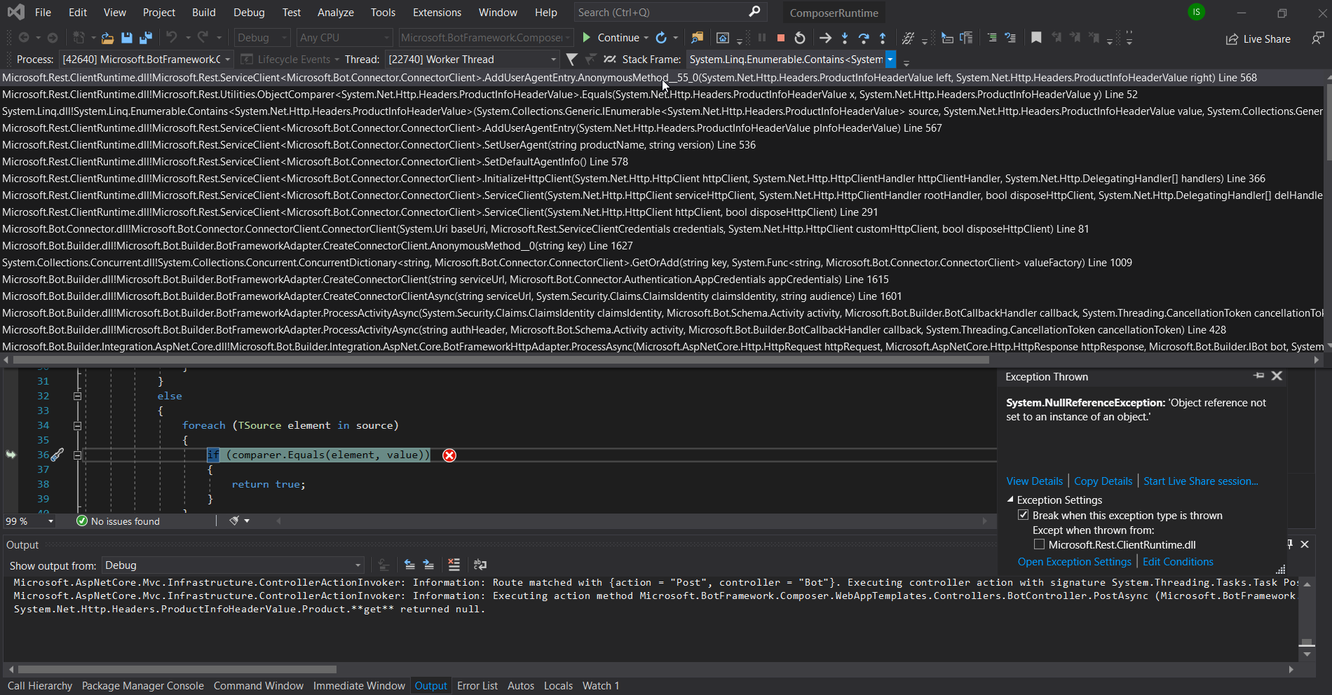 Composer 1.2: project with custom runtime does not run from Visual Studio · Issue #4828 ...