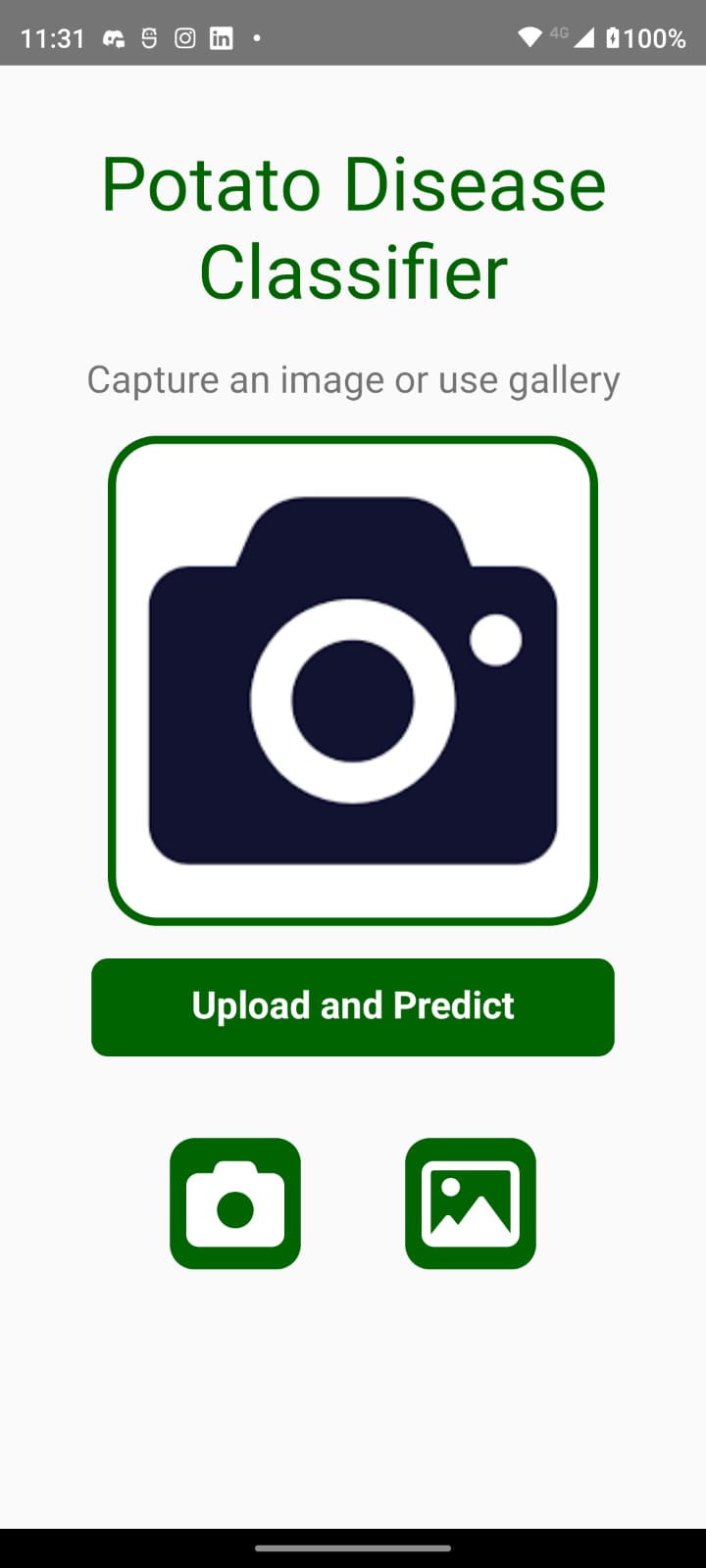 GitHub - aradhyasakalley/Potato-Disease-Classification: A mobile app that uses advanced neural ...