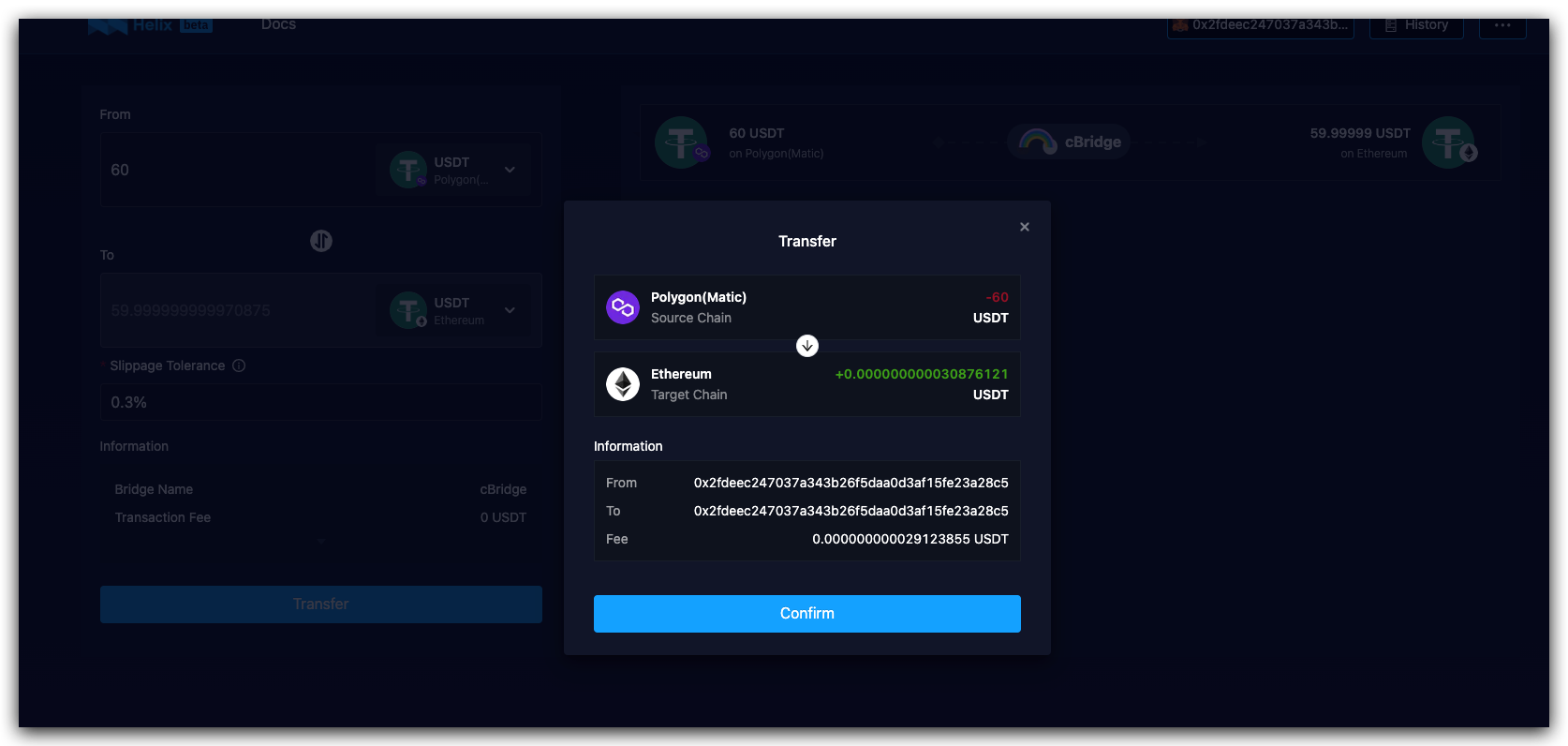 Fee Decimal (polygon Ethereum · Issue 183 · Helix Bridgehelix Ui · Github