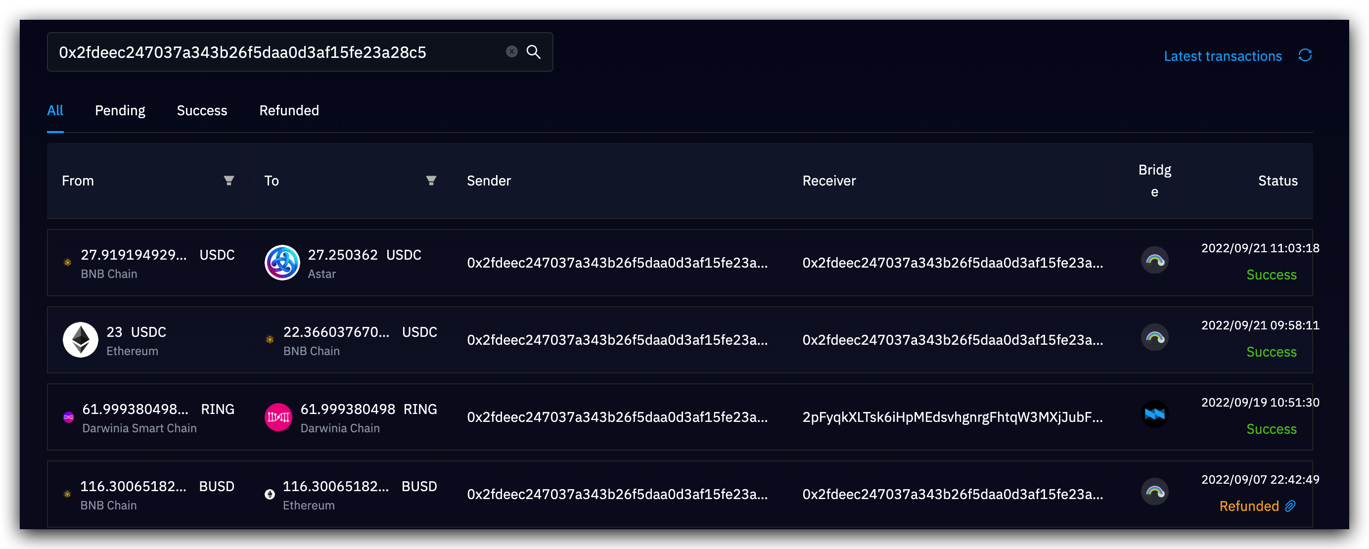 Filter bug when it's 0x.. address #76 · Issue #368 · helix-bridge/helix-ui · GitHub