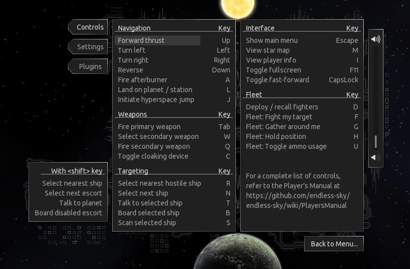 Reference Player's Manual in the Preferences Panel · Issue #8057 · endless-sky/endless-sky · GitHub