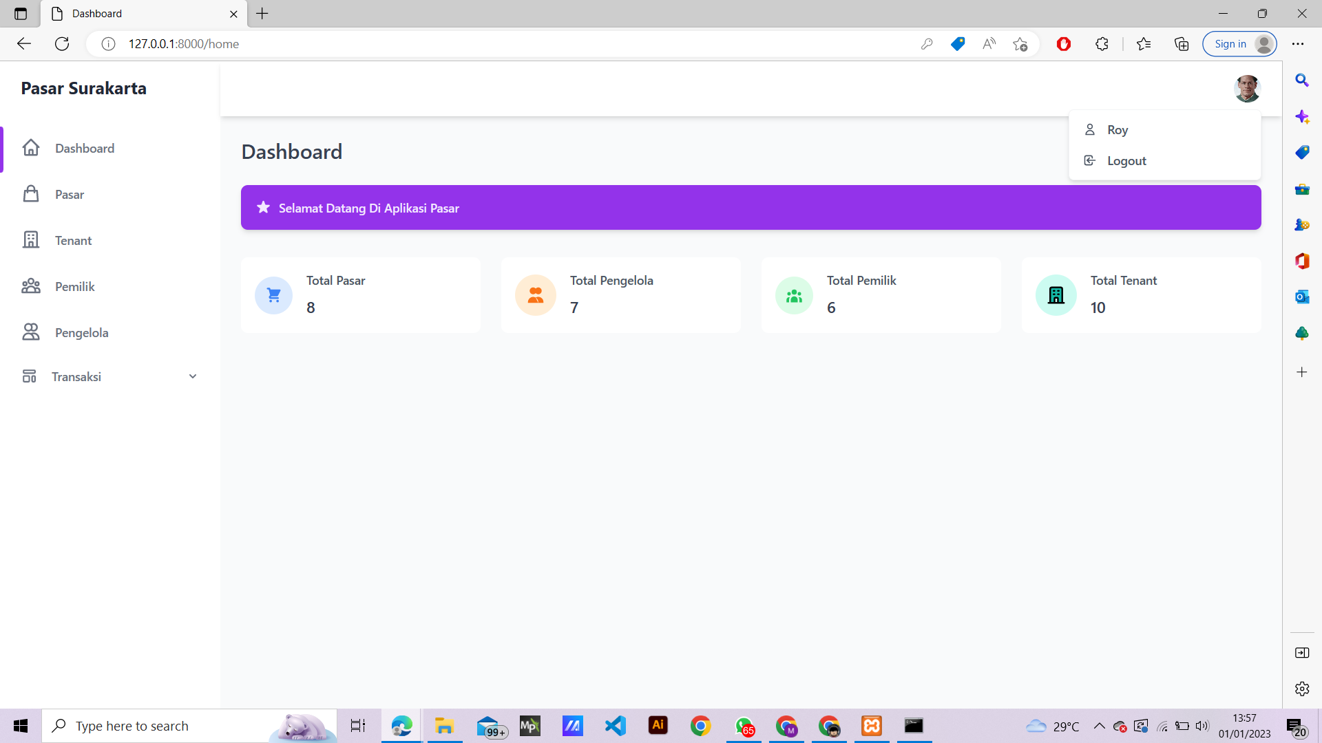 GitHub - kholhilmy/Website-Pasar