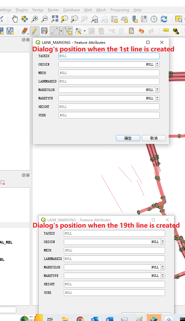 Feature Attributes Dialogs Position Cannot Stays In The Same Place