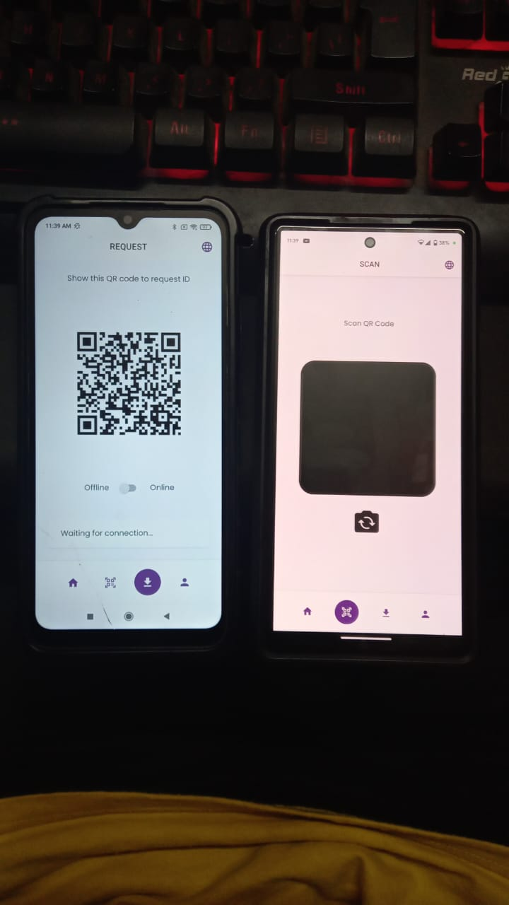 No prompt is displayed on the Sharing device when `Cancel` is clicked on the Receiving device ...