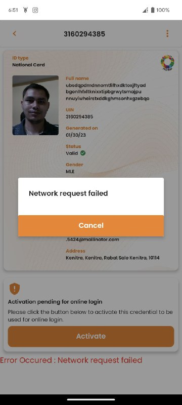 Android - binding credential without internet attempt's error message is not revised · Issue ...