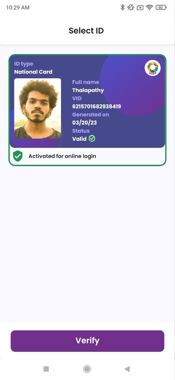 Green border missing on purple theme · Issue #635 · mosip/inji-wallet ...