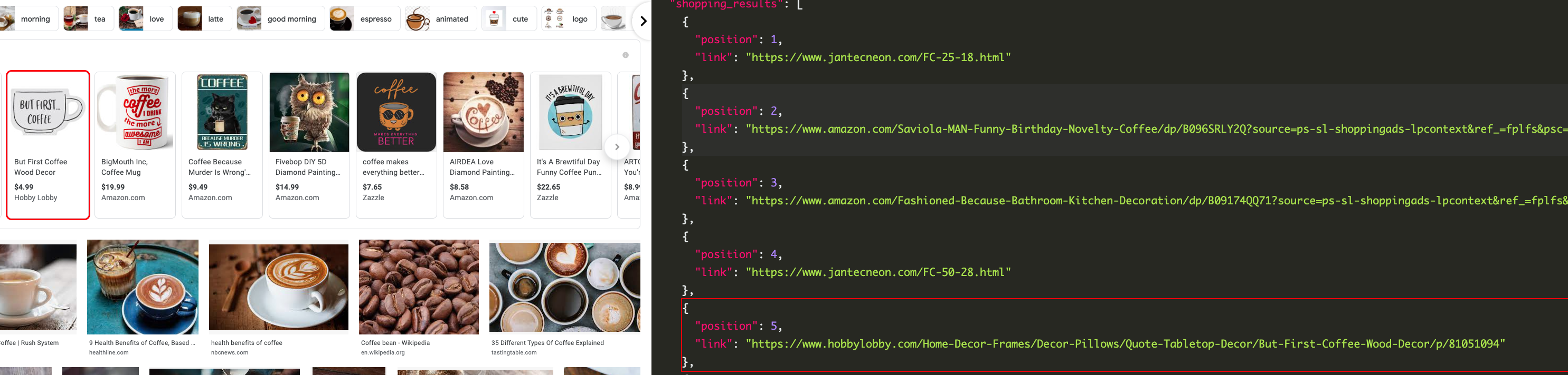 [Google Image Results API] Shopping results missing few properties · Issue #362 · serpapi/public ...