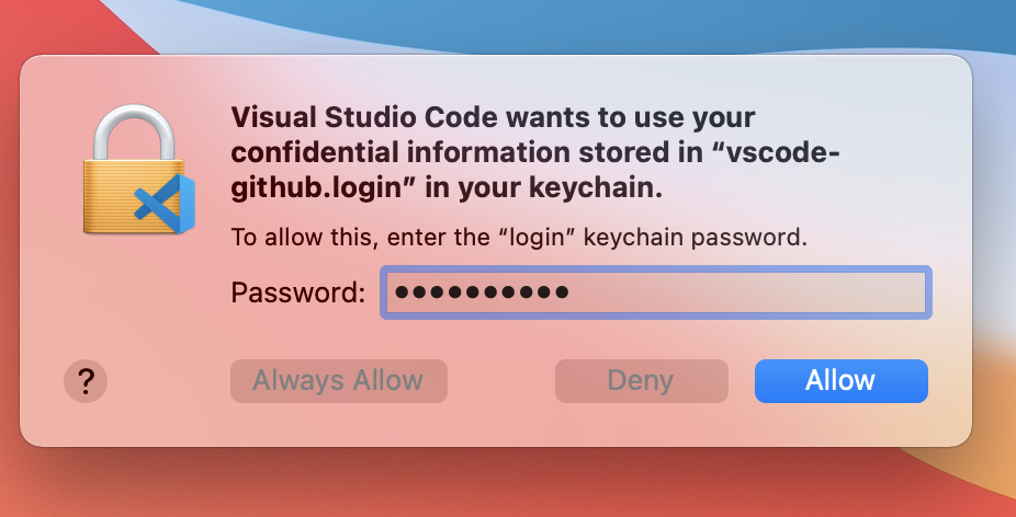 Asking for vscode github login · Issue #108352 · microsoft/vscode · GitHub