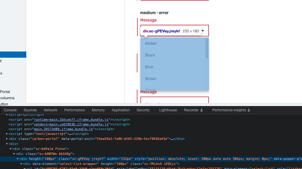 Bug Impossible To Create Height Of Filterable Select · Issue 11658 · Carbon Design System