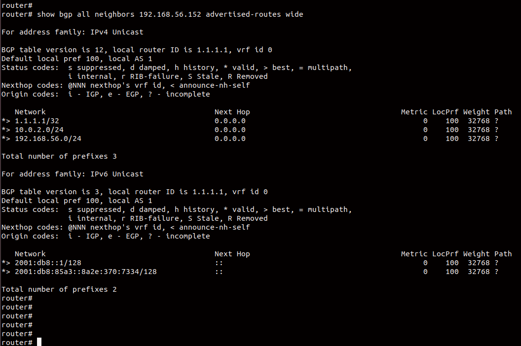 bgpd: feature request for `show bgp all [all] summary` · Issue #6520 · FRRouting/frr · GitHub