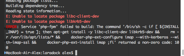 Can't install imap · Issue #1603 · laradock/laradock · GitHub