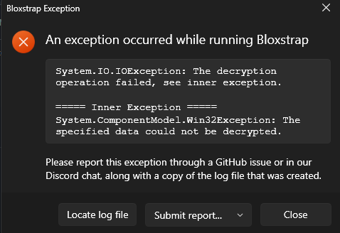 BloxStrap Won't download · Issue #693 · pizzaboxer/bloxstrap · GitHub