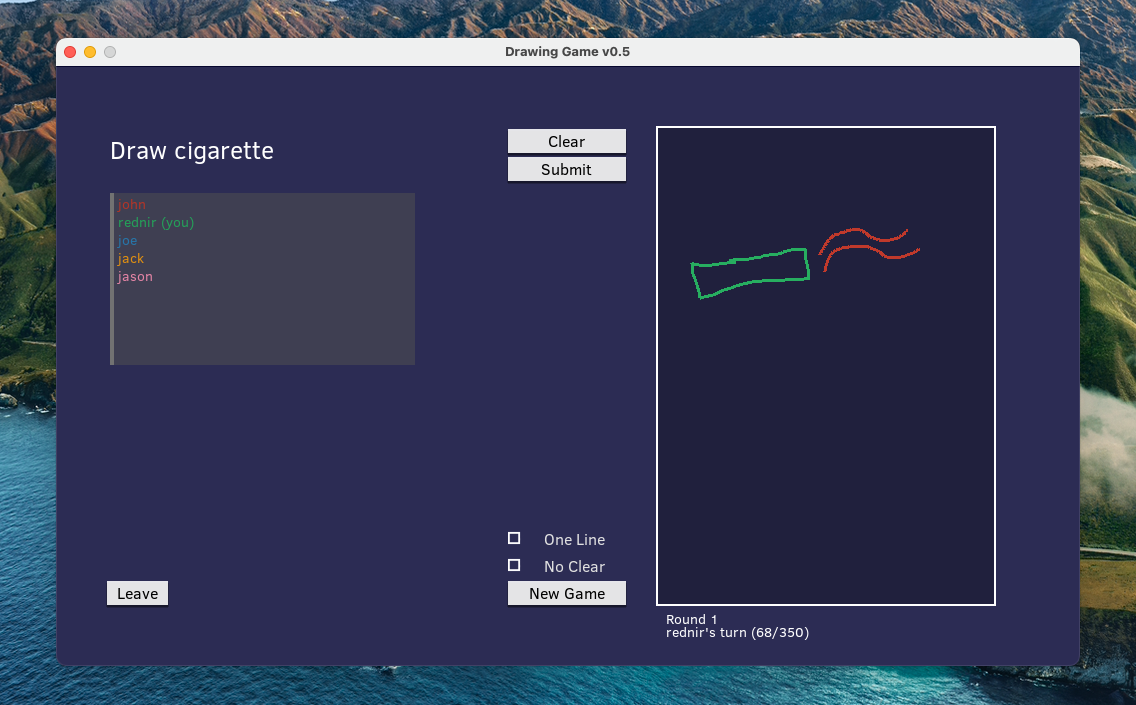 GitHub - rednir/DrawingGame: Simple multiplayer game made with the ...