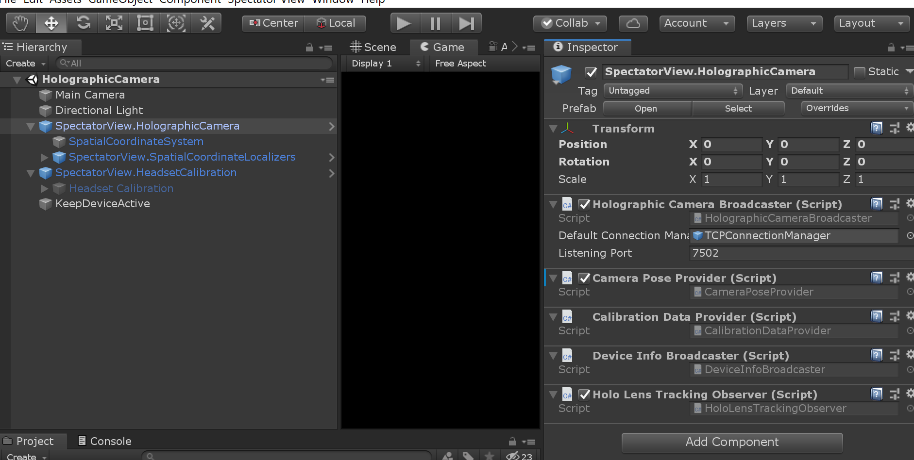 Getting error when using the HolographiCamera.Unity project to my HoloLens 2 device · Issue #376 ...