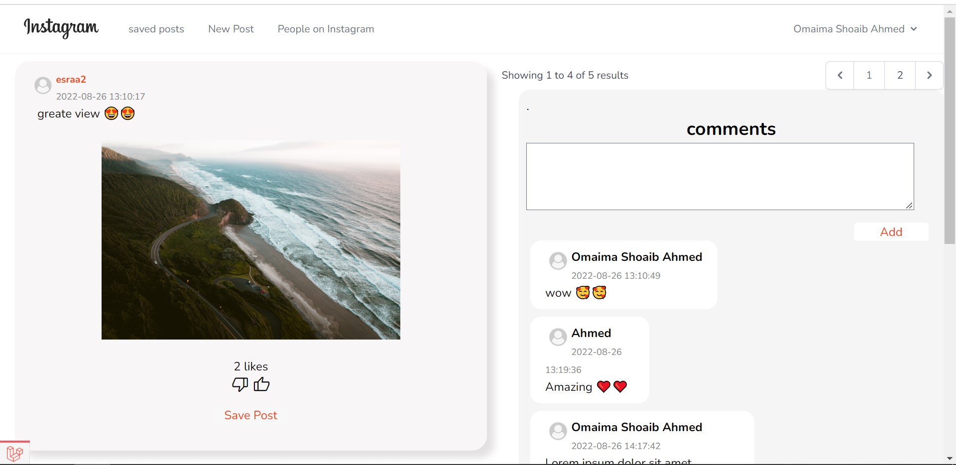 GitHub - Omaima-Shoaib/Insta_clone