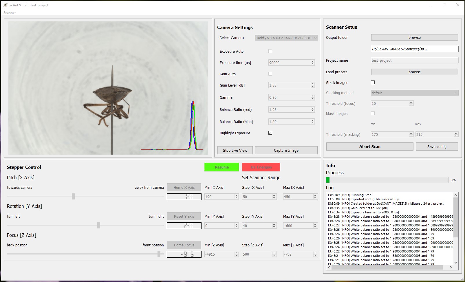 Scanning Process-camera suddenly stopped · Issue #6 · evo-biomech/scAnt · GitHub