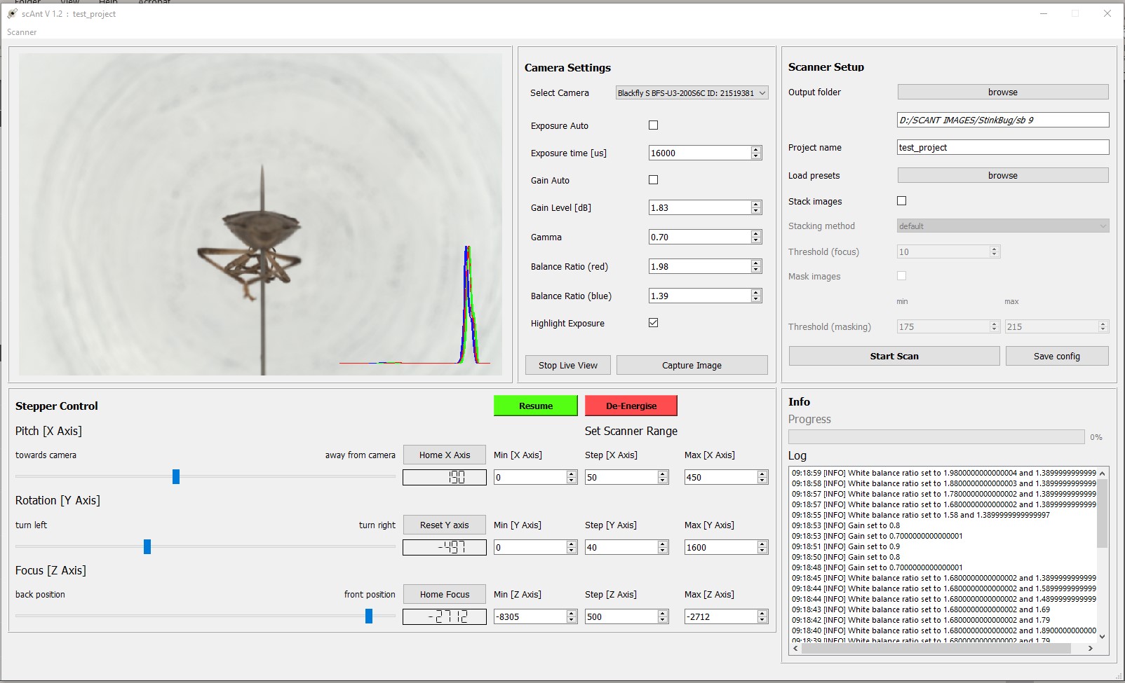 Scanning Process-camera suddenly stopped · Issue #6 · evo-biomech/scAnt · GitHub