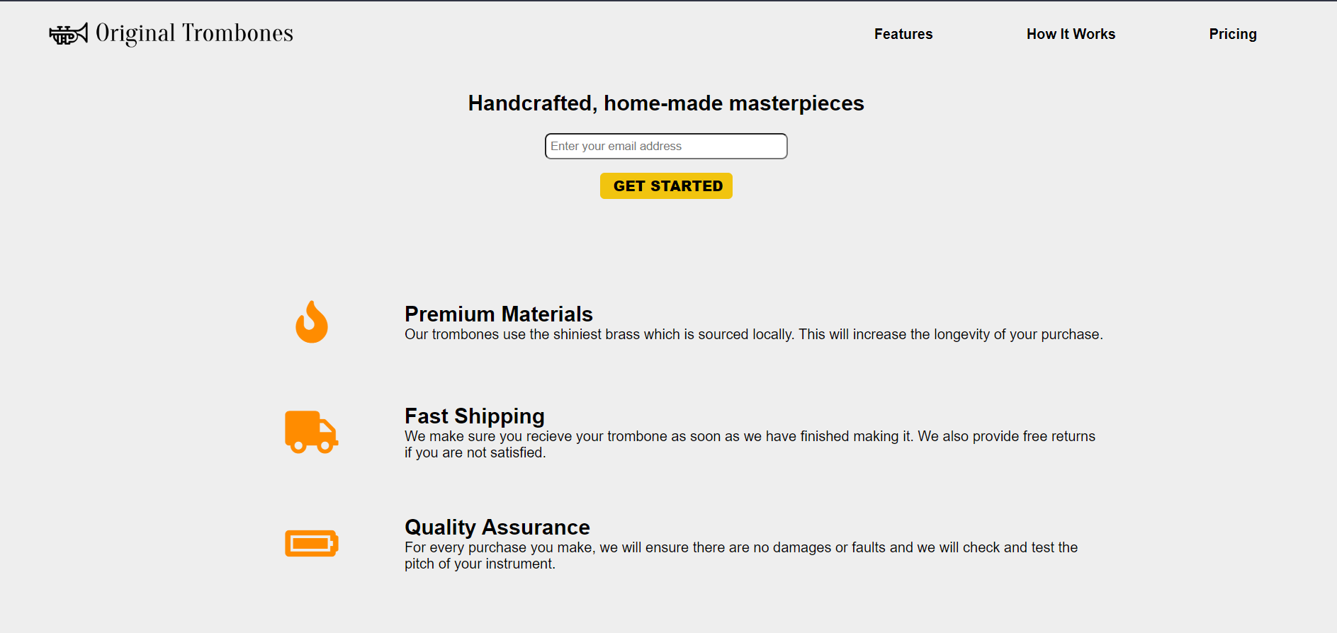 GitHub - Bagse/Product-Landing-Page: Landing Page created in the ...