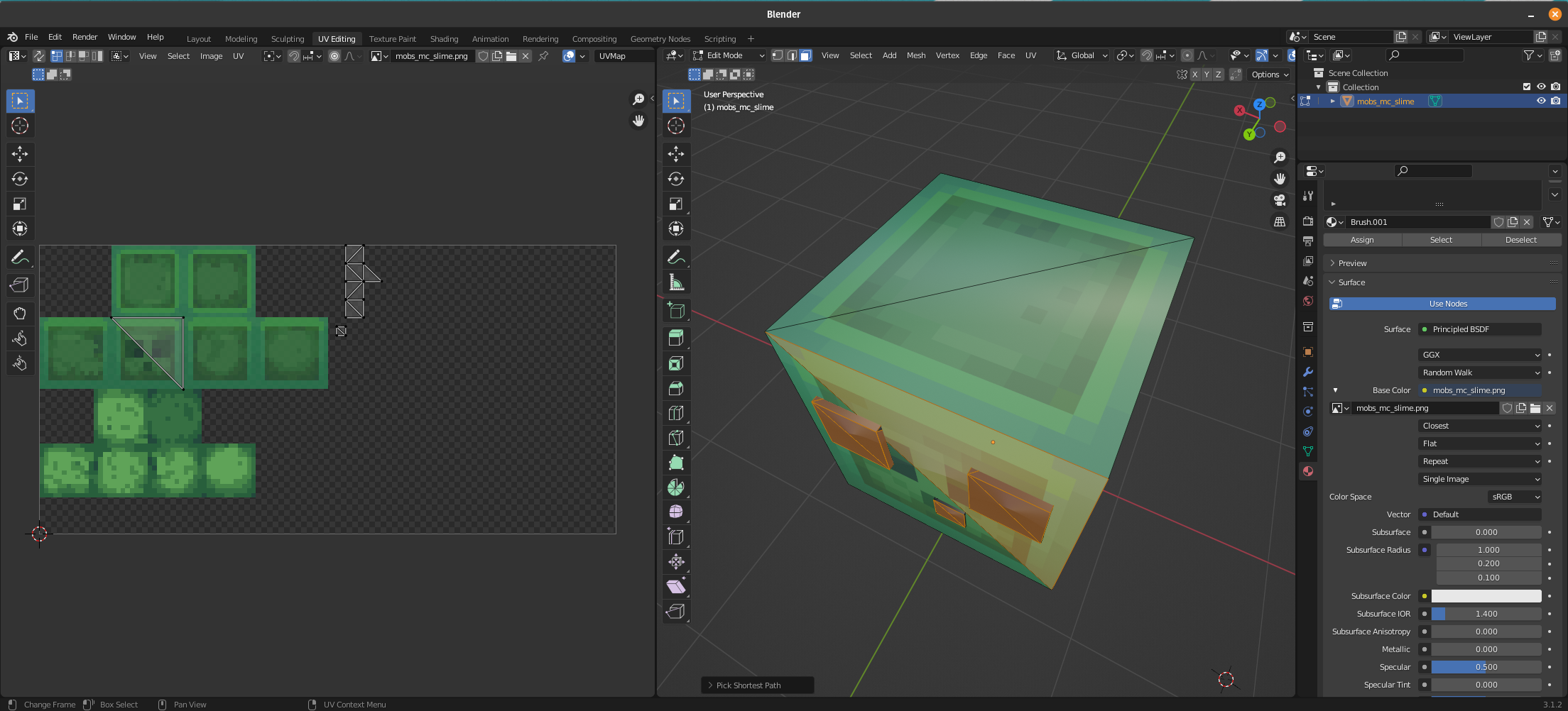 Parts of slime entity model are not rendered anymore when shaders are ...