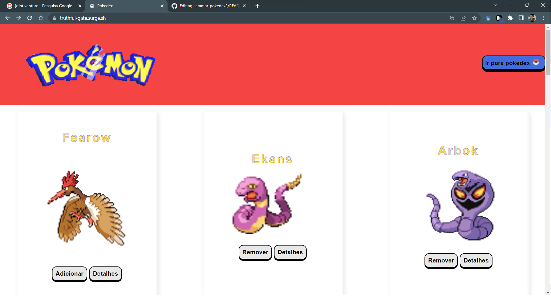 GitHub - future4code/Lammar-pokedex2