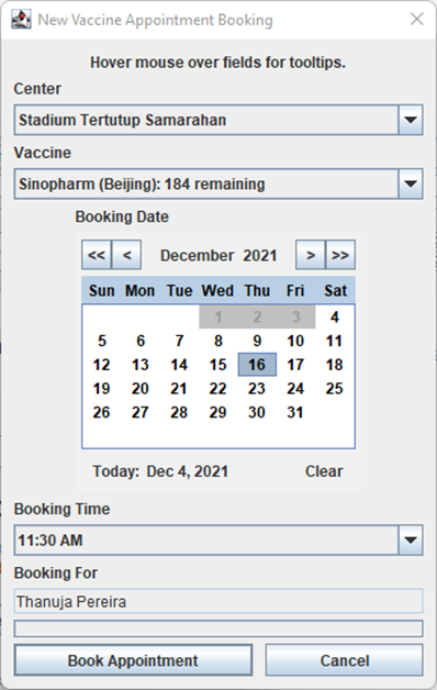 GitHub - fascinatingly/Java-Swing-Appointment-App-for-Vaccination ...