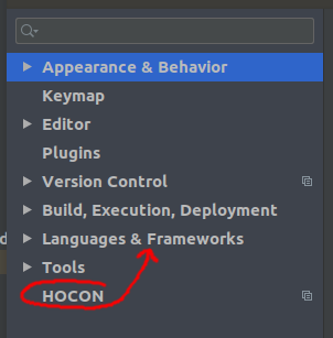 Move HOCON settings into Languages & Frameworks subcategory · Issue #10 · AVSystem/intellij ...