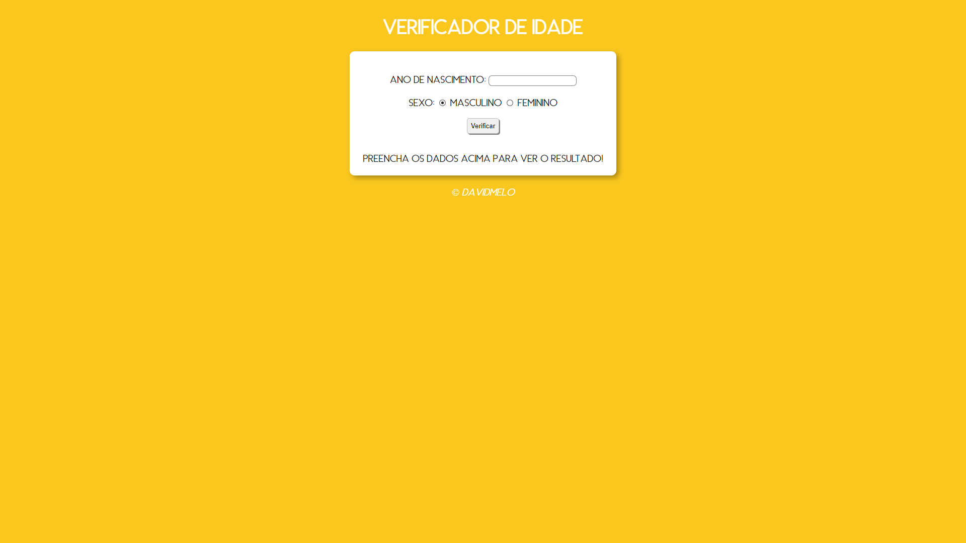 GitHub - davidmello04/verificador-de-Idade