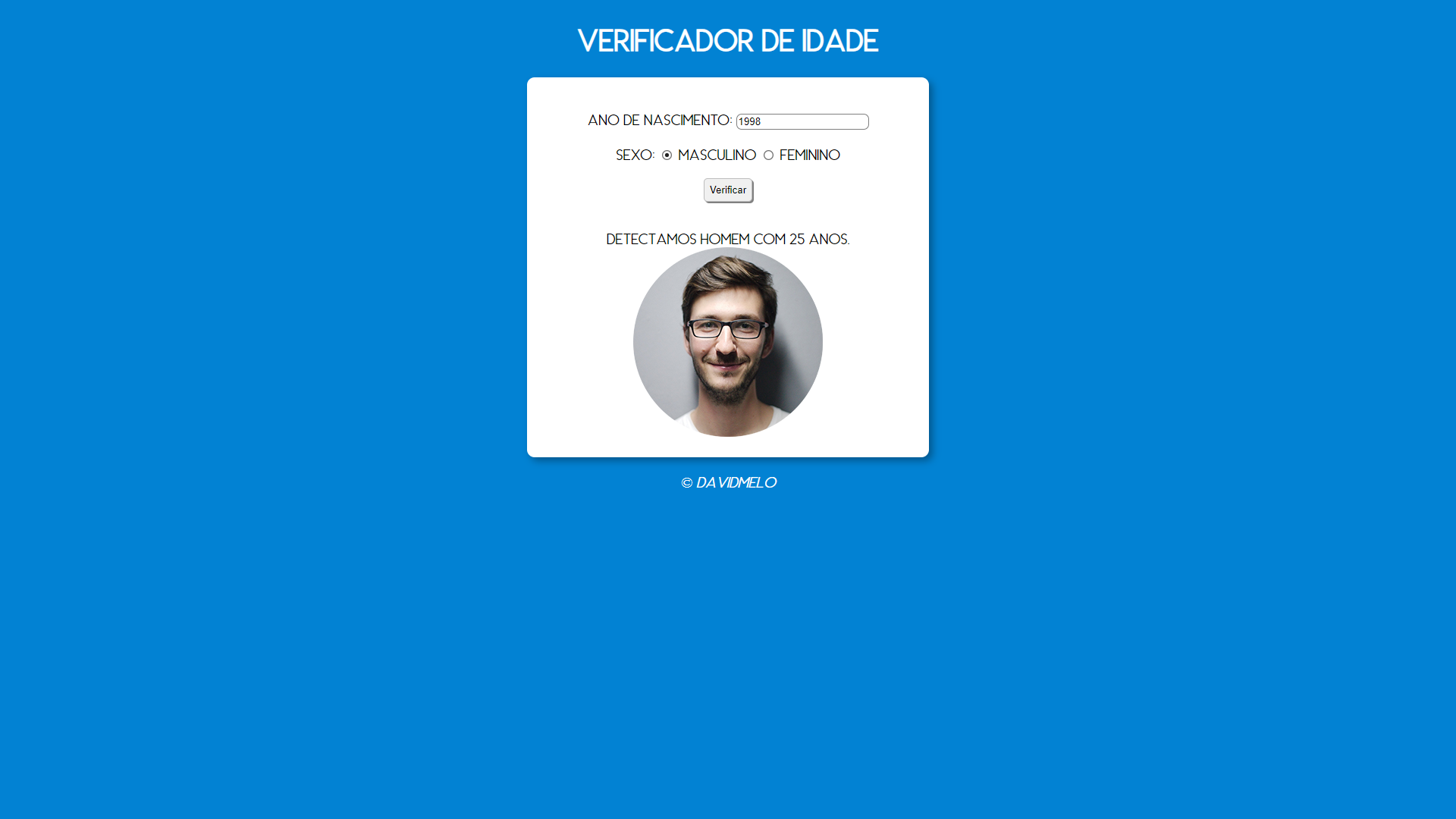 GitHub - davidmello04/verificador-de-Idade